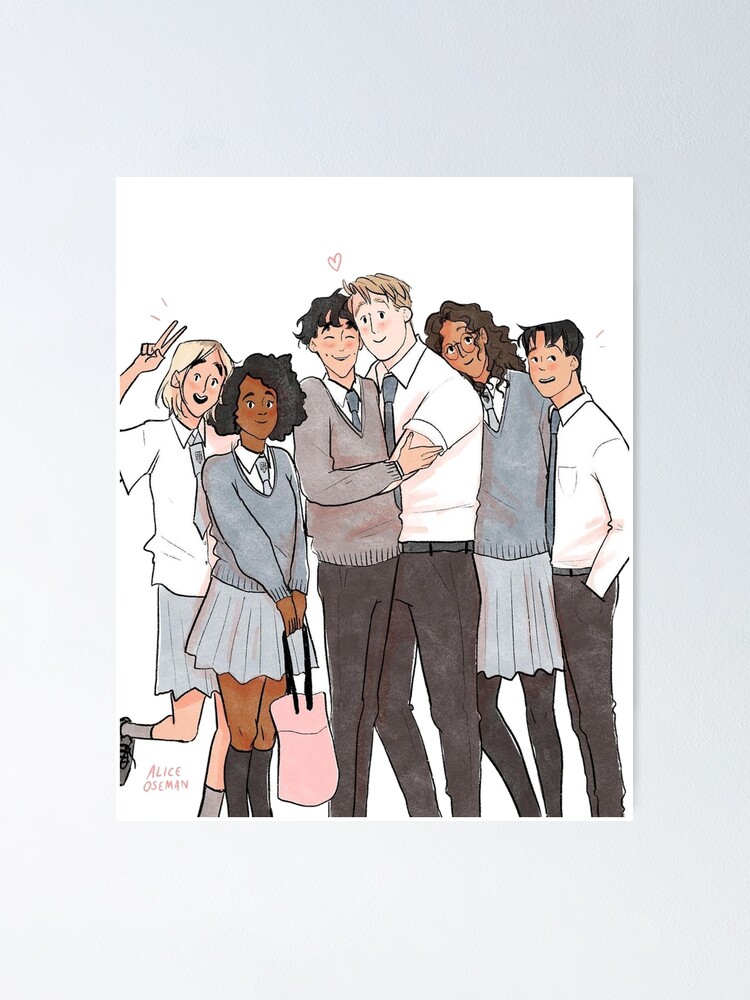 "Heartstopper Characters" Poster for Sale by hailstonestixer | Redbubble