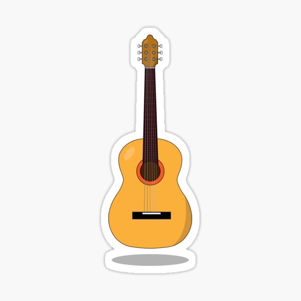 "Classical Guitar" Sticker for Sale by blue-liv | Redbubble