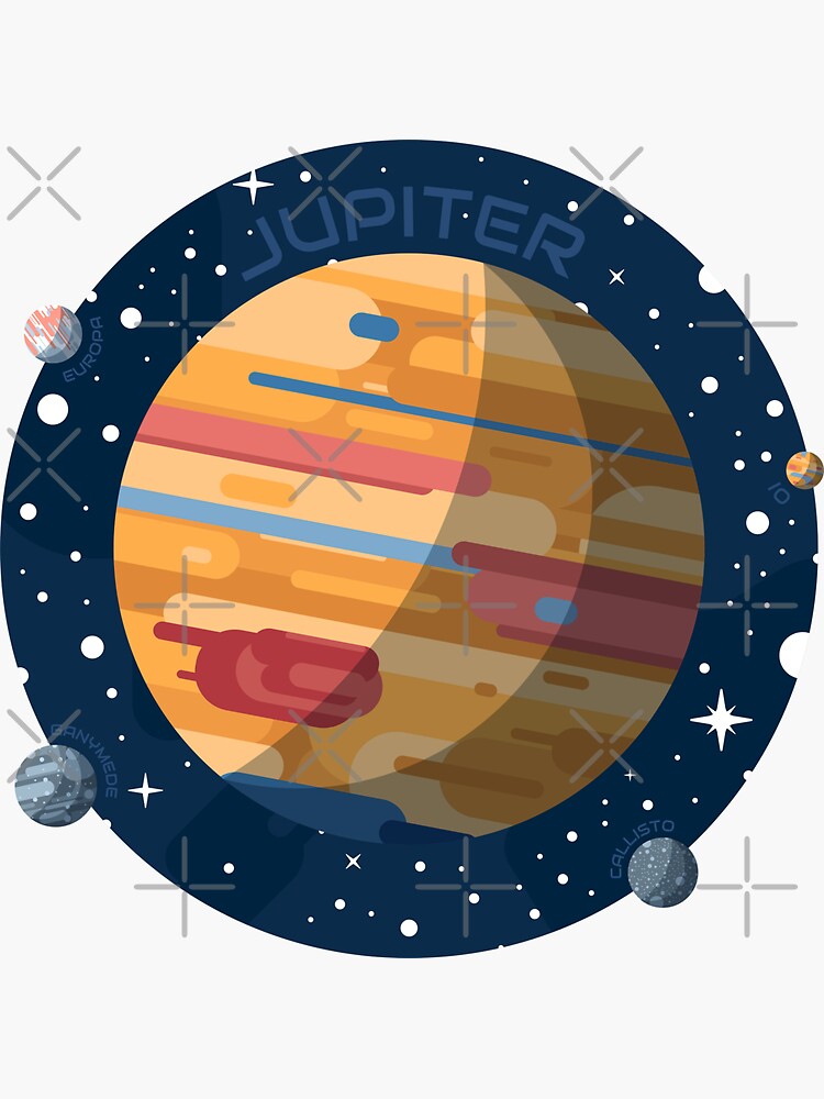 "Jupiter" Sticker by adorabowldesign | Redbubble