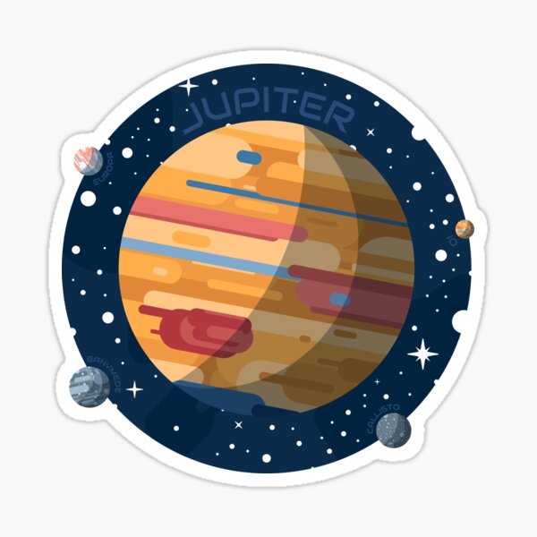 "Jupiter" Sticker by adorabowldesign | Redbubble