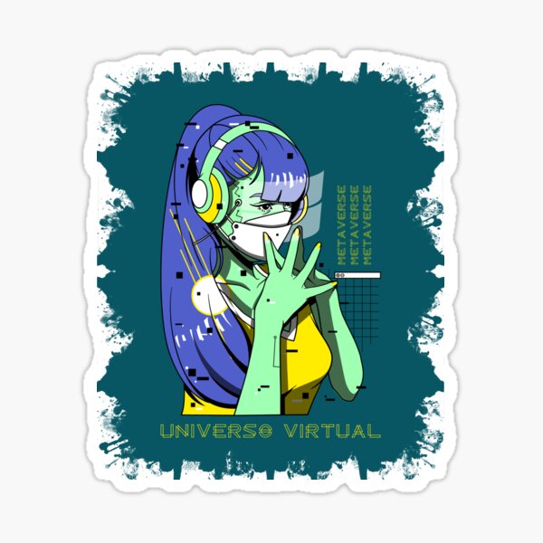 "Metaverse Universo Virtual Reality" Sticker by PrintMeOver | Redbubble