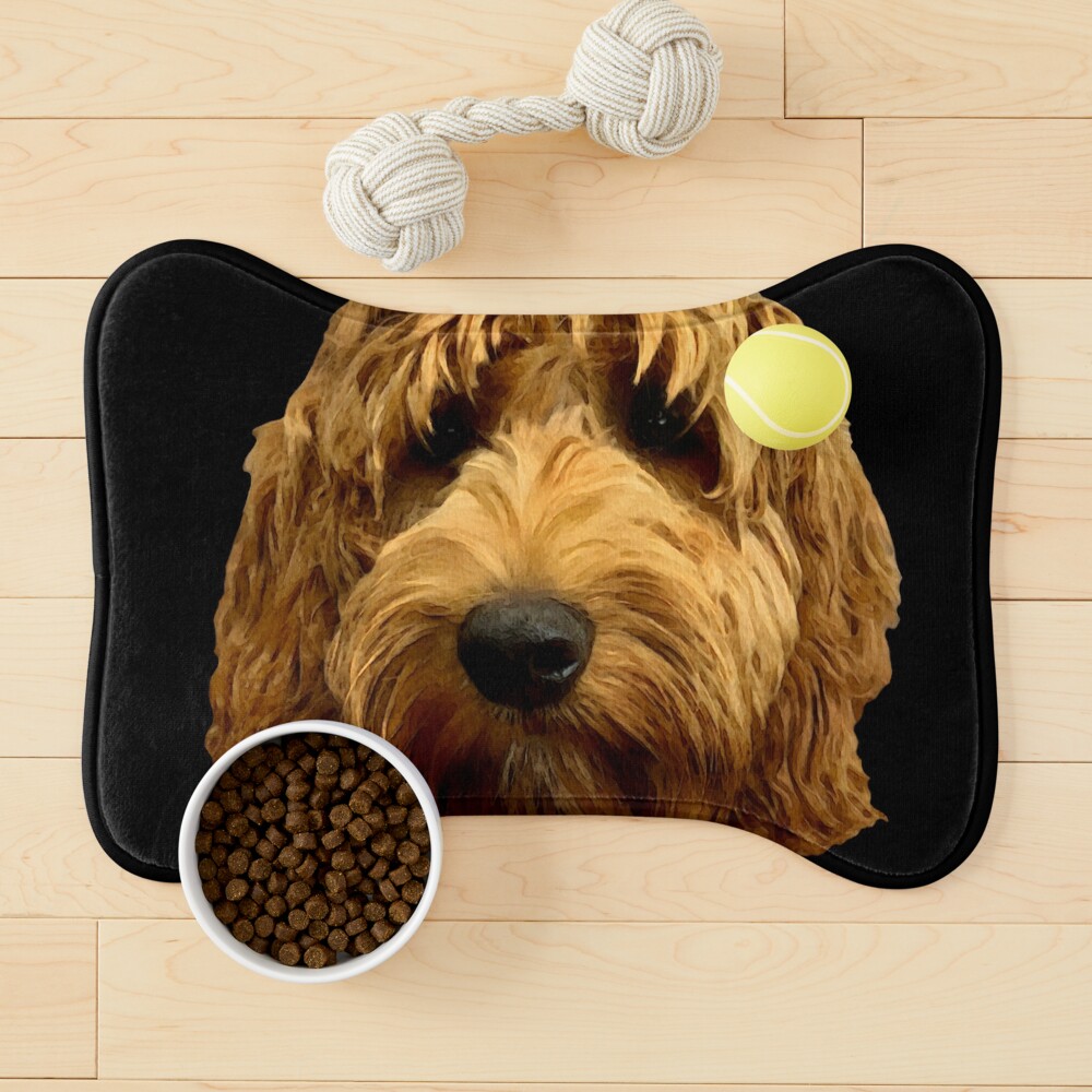 "Red Doodle Dog " Sticker for Sale by Moira Savage | Redbubble