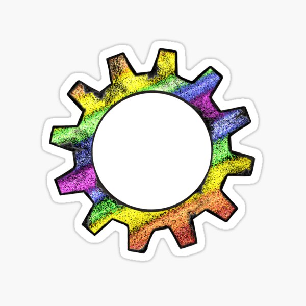 "Pride month inspired Heda Cog " Sticker by HopefulMusings | Redbubble