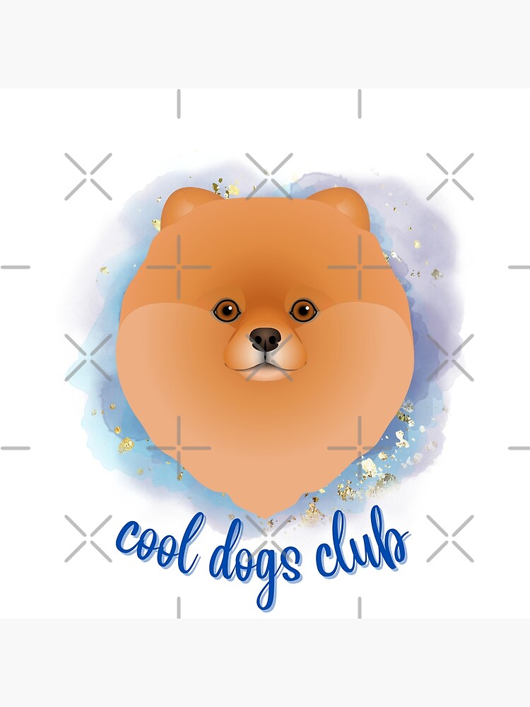 "Pomeranian, German spitz Dog Cool Dogs Club " Poster for Sale by ...