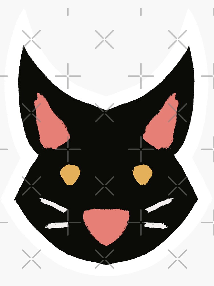 "Kitteh" Sticker by Khaosun | Redbubble