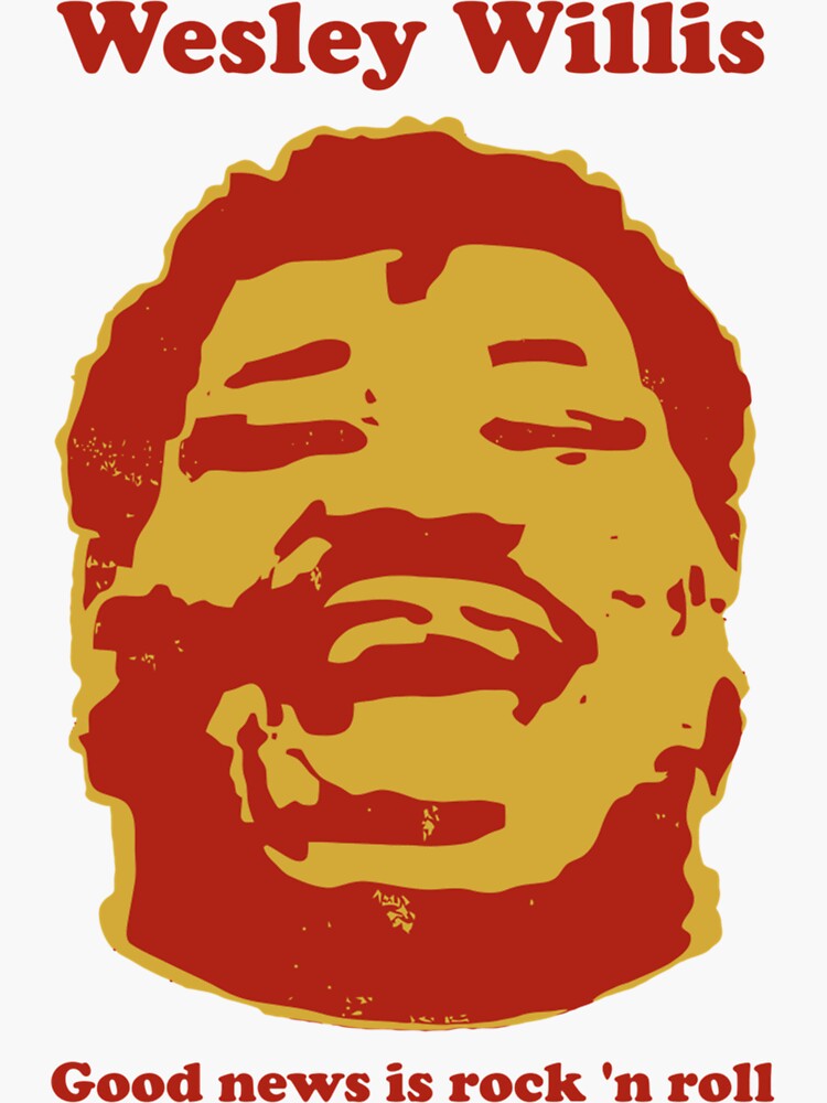 "Wesley Willis Classic" Sticker for Sale by TedJason | Redbubble