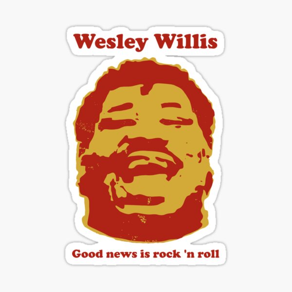 "Wesley Willis Classic" Sticker for Sale by TedJason | Redbubble