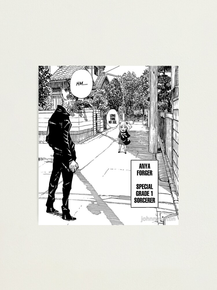 Impression photo « Anya Vs Gojo Meme Spy x Family Meme T-shirt Jujutsu ...