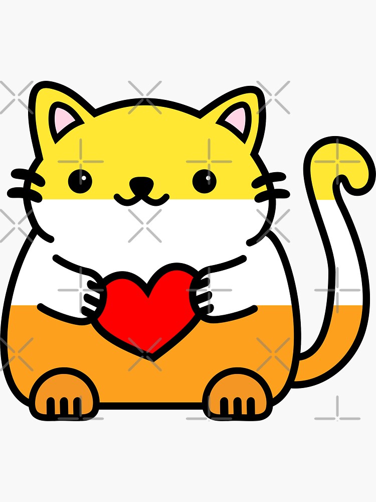 "Maverique Pride Flag Kitty" Sticker for Sale by ilexdesigns | Redbubble