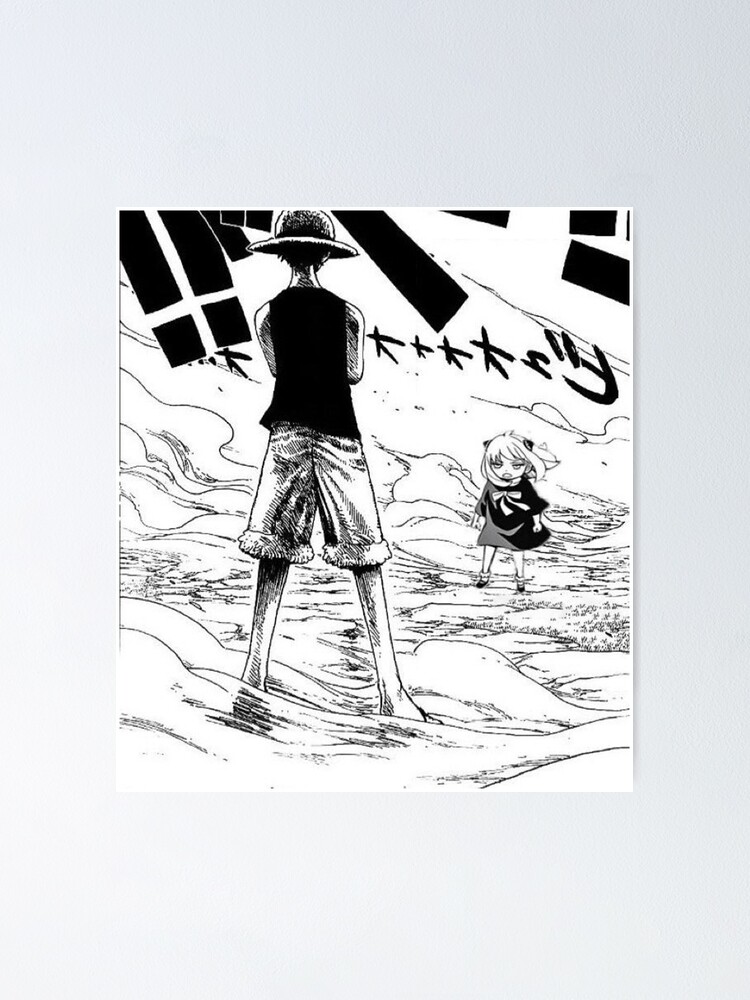 "anya vs luffy meme one piece meme spy x family meme" Poster for Sale ...