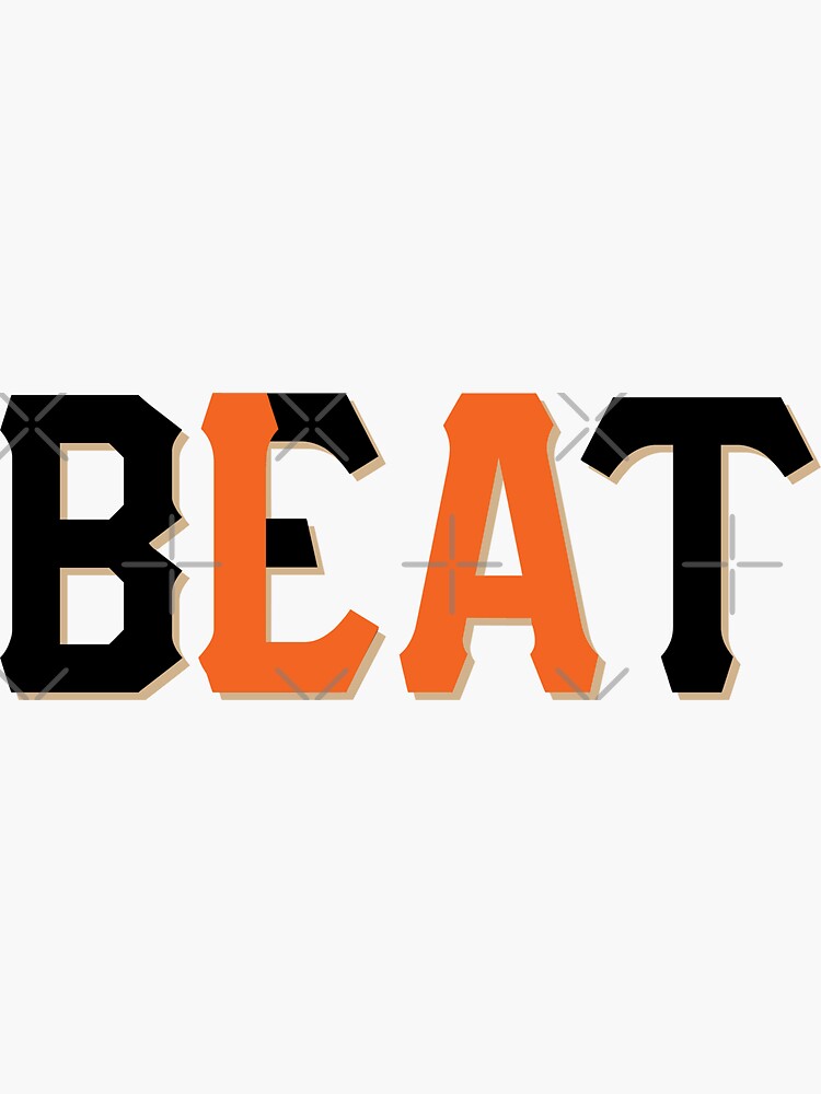 "Beat L.A. Giants Sticker" Sticker for Sale by MichaelCatelli | Redbubble