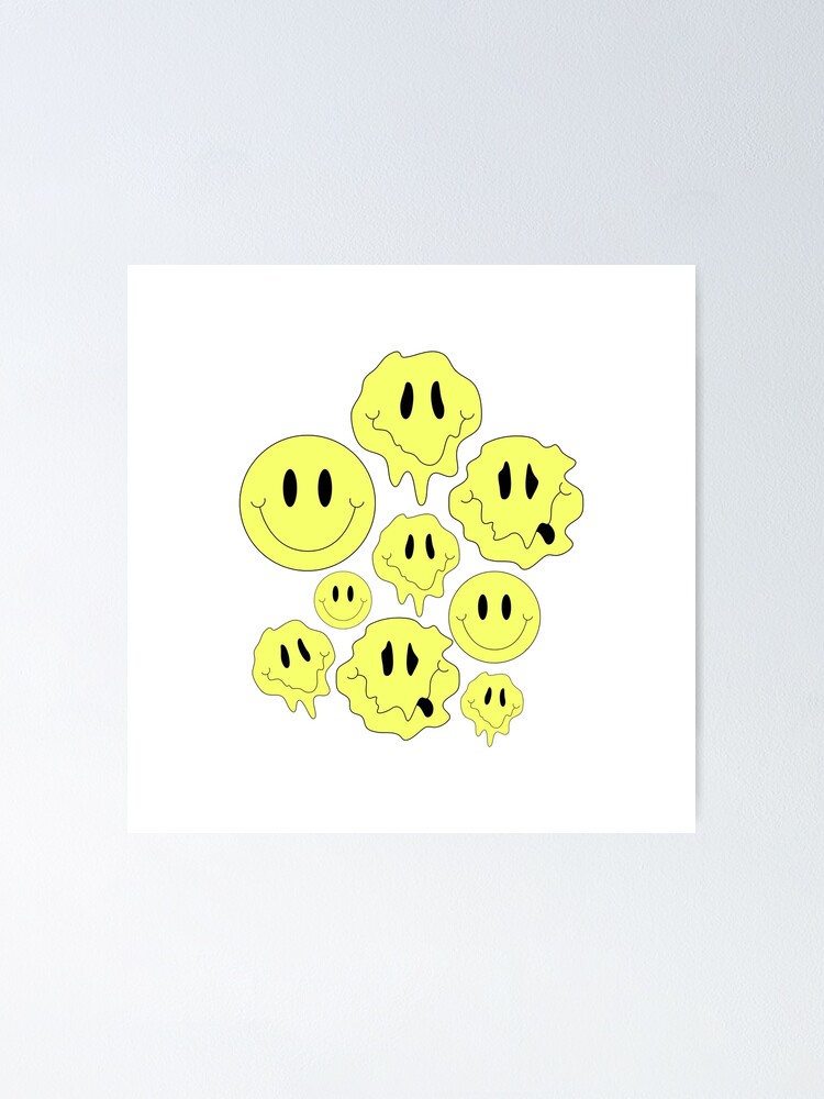 "'drooping smileys'" Poster by taqdees03 | Redbubble
