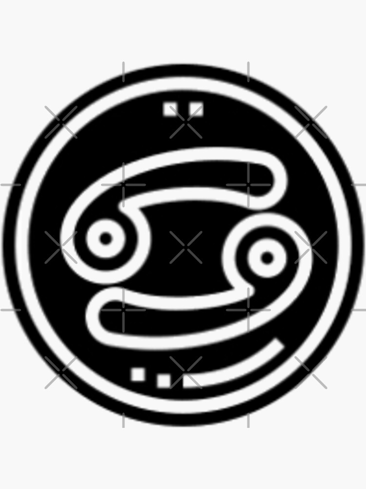 "White cancer symbol" Sticker for Sale by Wavytarot | Redbubble