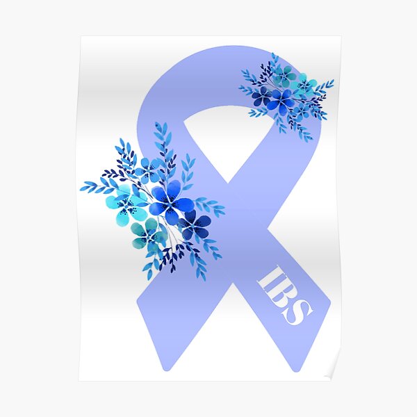"Irritable bowel syndrome awareness ribbon" Poster for Sale by ...
