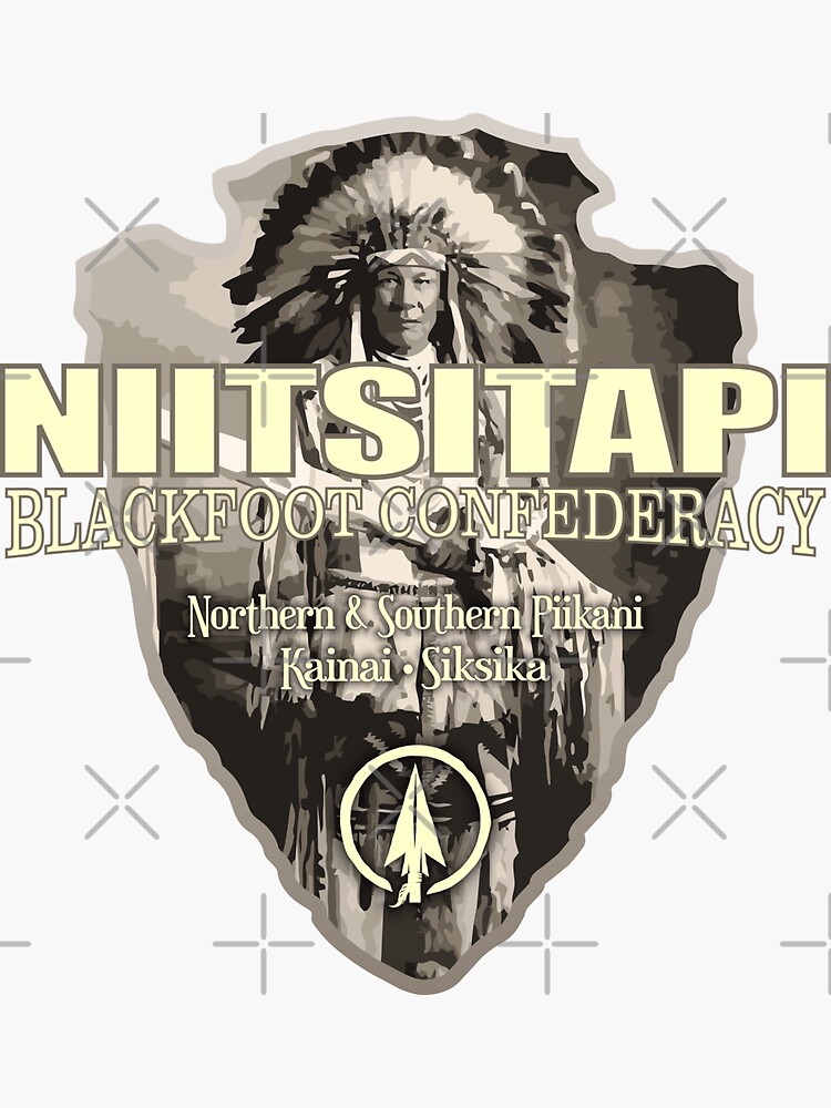 "Niitsitapi (arrowhead)" Sticker for Sale by curranmorgan | Redbubble
