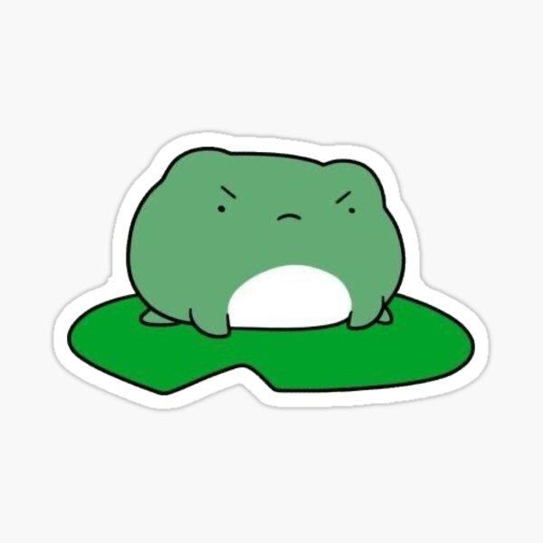 "angry frog" Sticker for Sale by VickysCreations | Redbubble
