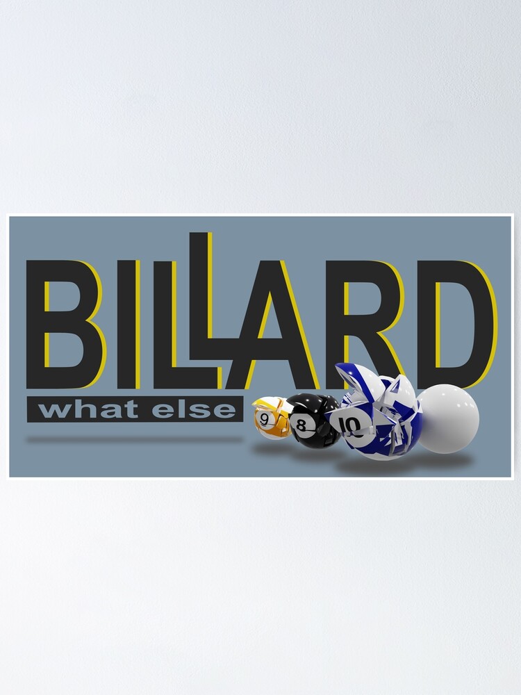 "Billiards motif, billiards what else for 10-ball, 9-ball and 8-ball ...