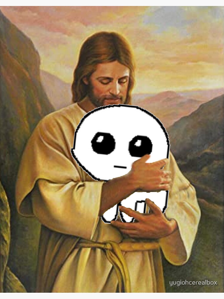 "jesus holding autism creature tbh creature" Magnet for Sale by ...