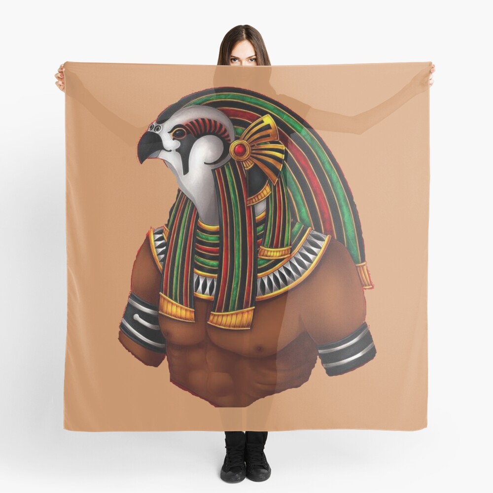 Pañuelo «Horus, el dios con cabeza de halcón del antiguo Egipto. Es ... Pañuelo «Horus, el dios con cabeza de halcón del antiguo Egipto. Es ...