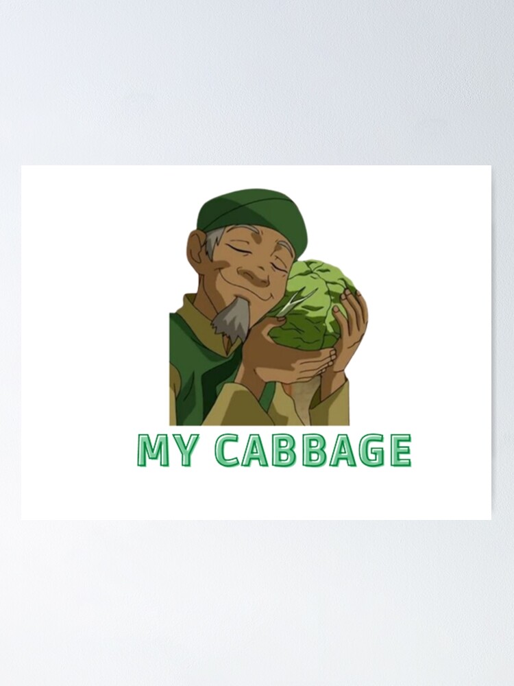 "cabbage guy/avatar Cabbage" Poster for Sale by Rincones | Redbubble