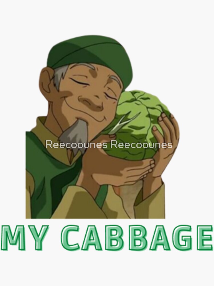 "cabbage guy/avatar Cabbage" Sticker for Sale by Rincones | Redbubble