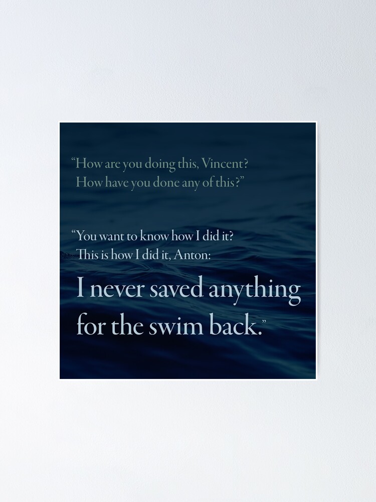 "Gattaca — The Swim Back" Poster for Sale by widdart | Redbubble