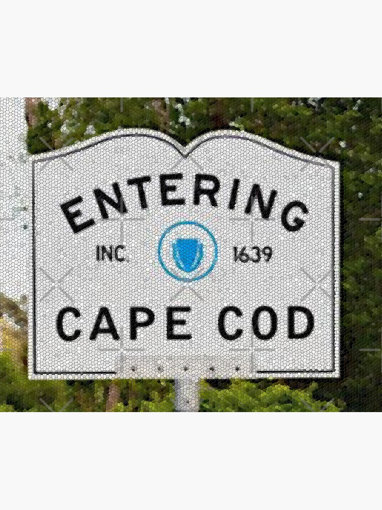 "Entering Cape Cod - Tile Road Sign" Sticker for Sale by WigOutlet ...