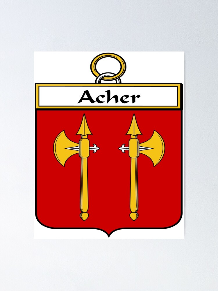 "Acher " Poster for Sale by HaroldHeraldry | Redbubble