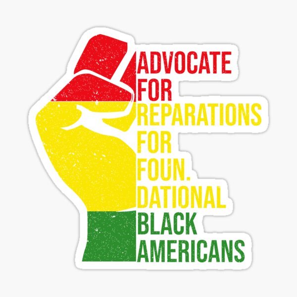 "Juneteeth t-shirt, Advocate for reparation" Sticker for Sale by ...