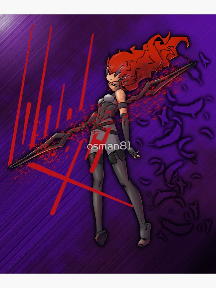 "Lilith comic book manga graphic novel anime character Agrath " Sticker ...