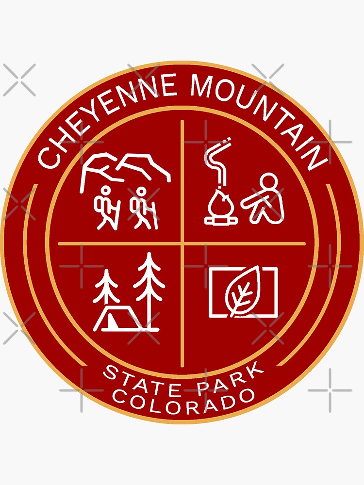 "Cheyenne Mountain State Park Heraldic Logo" Sticker for Sale by ...