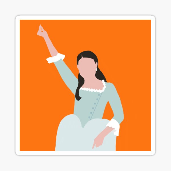 "Eliza (’Hamilton’) Artwork" Sticker for Sale by marmontoast | Redbubble