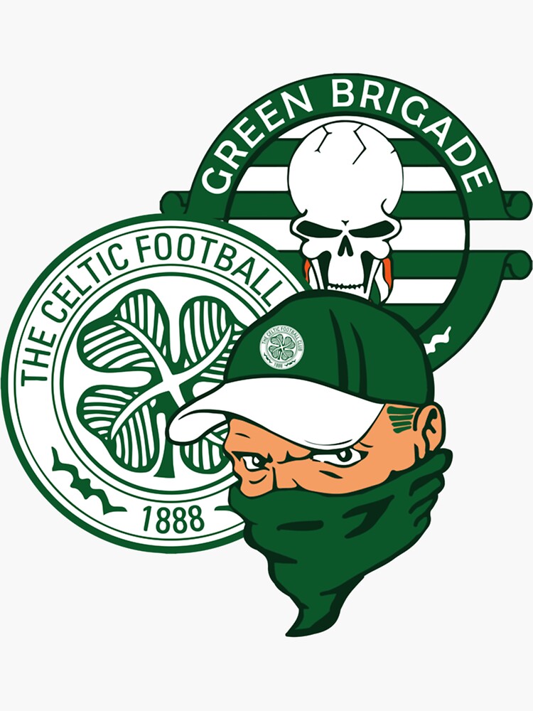 "Green Brigade -ULTRAS Celtic- " Sticker for Sale by CharmMini | Redbubble