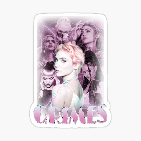 "Grimes Vintage Bootleg Shirt" Sticker for Sale by amaraunknown | Redbubble