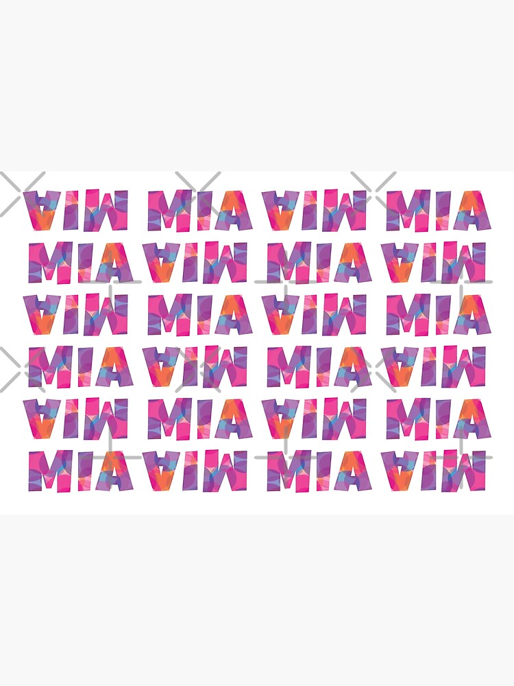 "Mia cute name in pink color." Poster for Sale by ocristianart | Redbubble