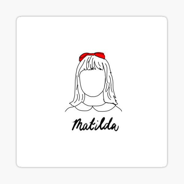 "Matilda" Sticker for Sale by houseofbelle | Redbubble