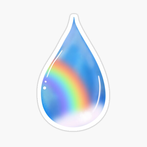 "Rainbows & Raindrops" Sticker for Sale by omnibob8 | Redbubble