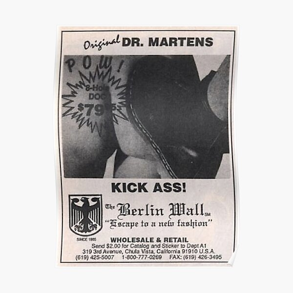 "Kick DR.Martens" Poster for Sale by lauraim | Redbubble