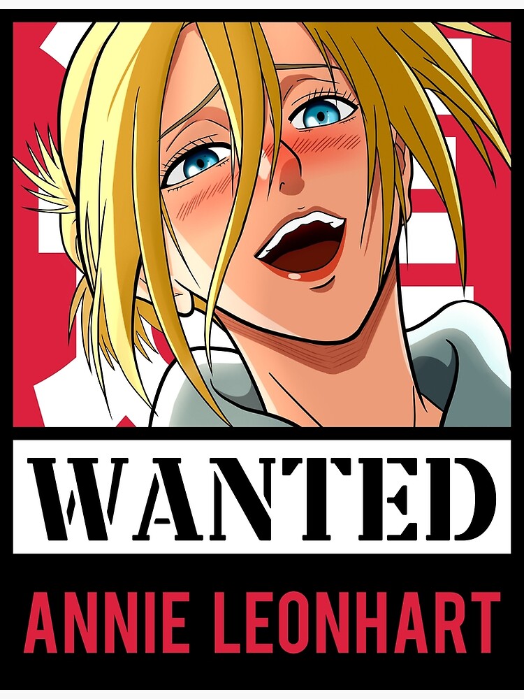 "Annie Leonhart Wanted Attack on Titan" Poster for Sale by yamiyami | Redbubble
