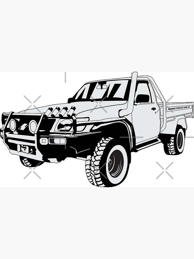 "Nissan GU Patrol Ute - Y61 " Poster for Sale by Monster4x4 | Redbubble