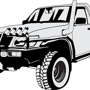 "Nissan GU Patrol Ute - Y61 " Art Board Print for Sale by Monster4x4 ...