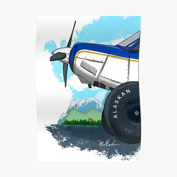 "Aviat Husky front Valdez Alaska Stol" Poster for Sale by Statepallets ...