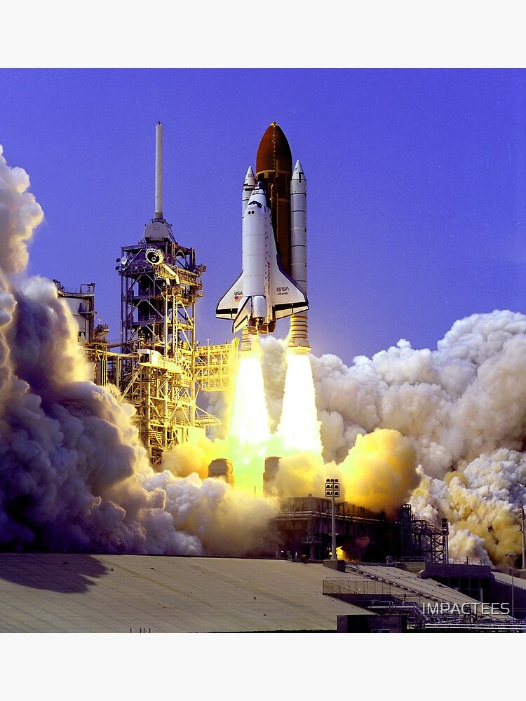"Space Shuttle Atlantis (STS-30) Launch" Poster by IMPACTEES | Redbubble