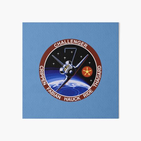 "Space Shuttle Challenger (STS-7)" Art Board Print by IMPACTEES | Redbubble