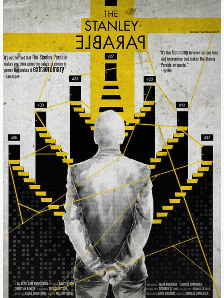 "The Stanley Parable " Sticker for Sale by IsMonday | Redbubble