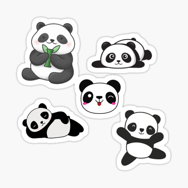 "Cute affordable pandas - cute" Sticker for Sale by Caringinger24 ...