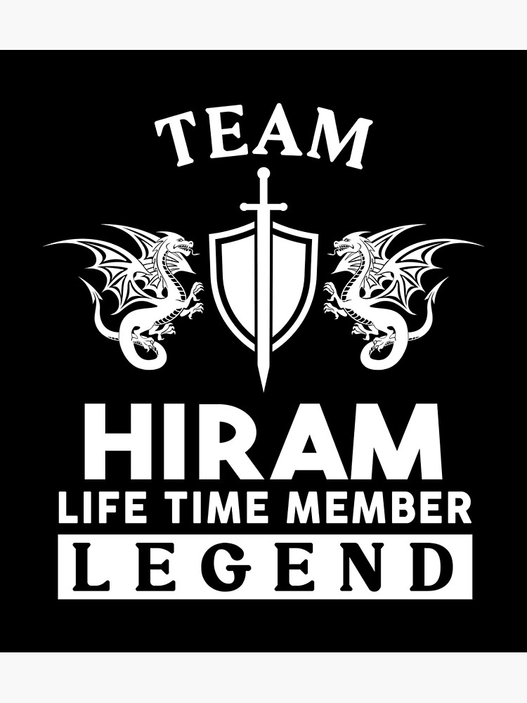 Lámina metálica «Camiseta con el nombre de Hiram - Camiseta con el ...