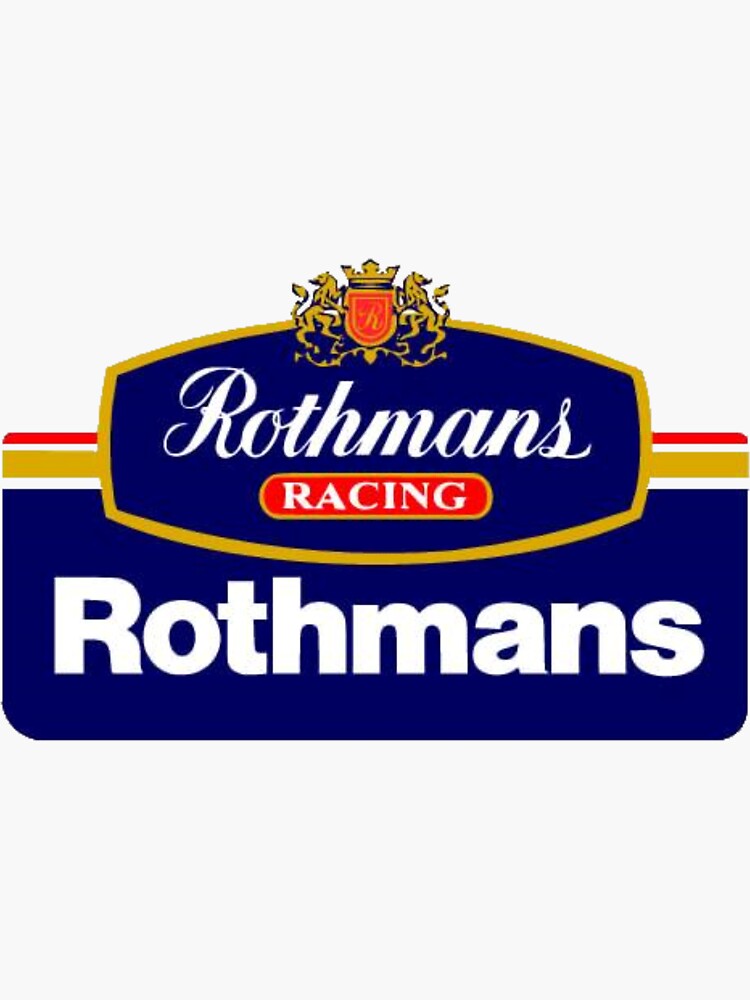 "ROTHMANS RACING-LOGO" Sticker for Sale by LouieStaton501 | Redbubble