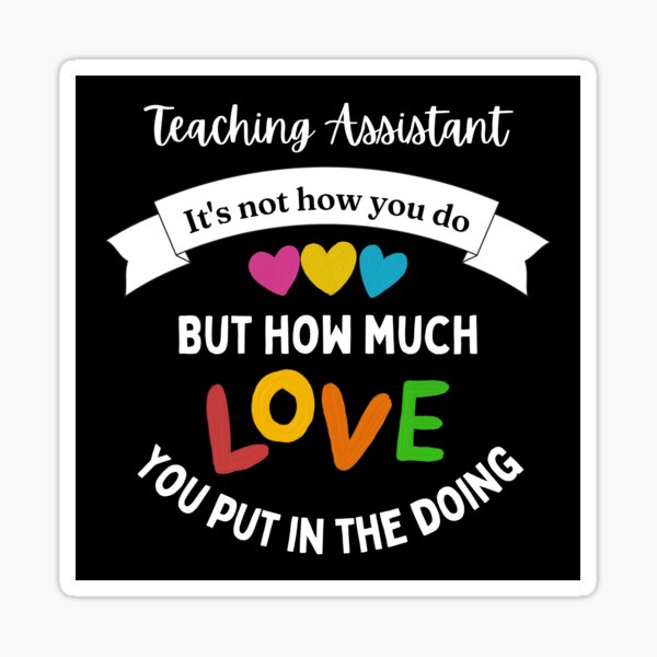 Pegatina «Asistente de enseñanza No es cómo se hace el mejor diseño de ...