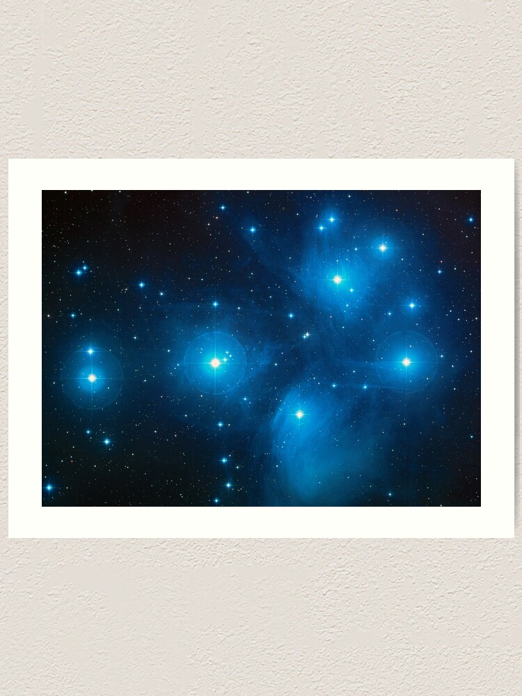 "Pleiades Open Star Cluster" Art Print for Sale by AmazingStuff01 ...